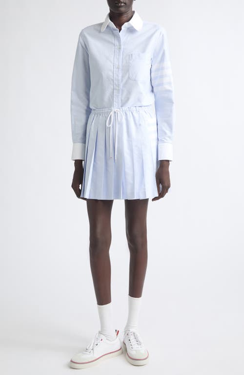 THOM BROWNE Thom Browne Cotton Oxford Shirt with Peter Pan Collar